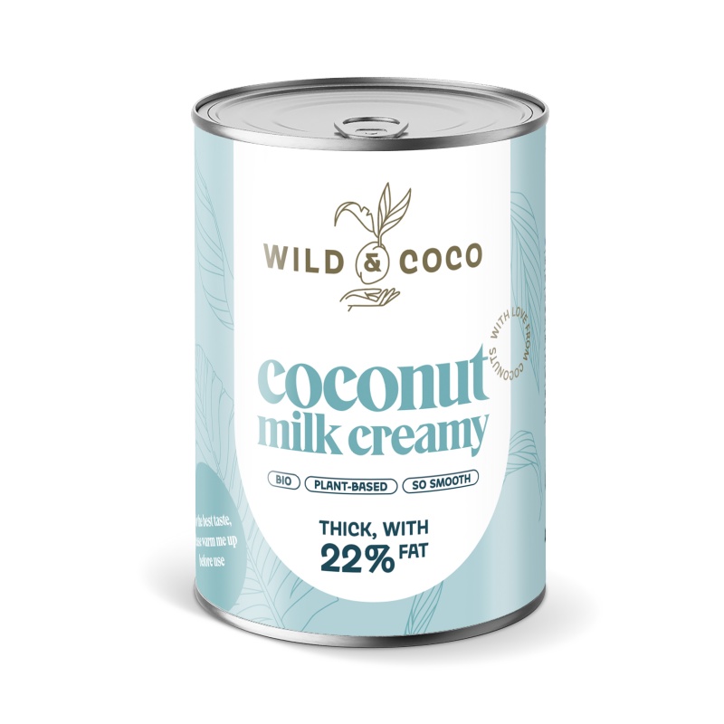 Kokosové mléko BIO (22 % tuku) | Wild & Coco CZ